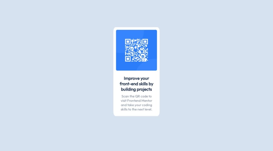 Frontend Mentor | Responsive QR Code page coding challenge solution Frontend Mentor | Responsive QR Code page coding challenge solution