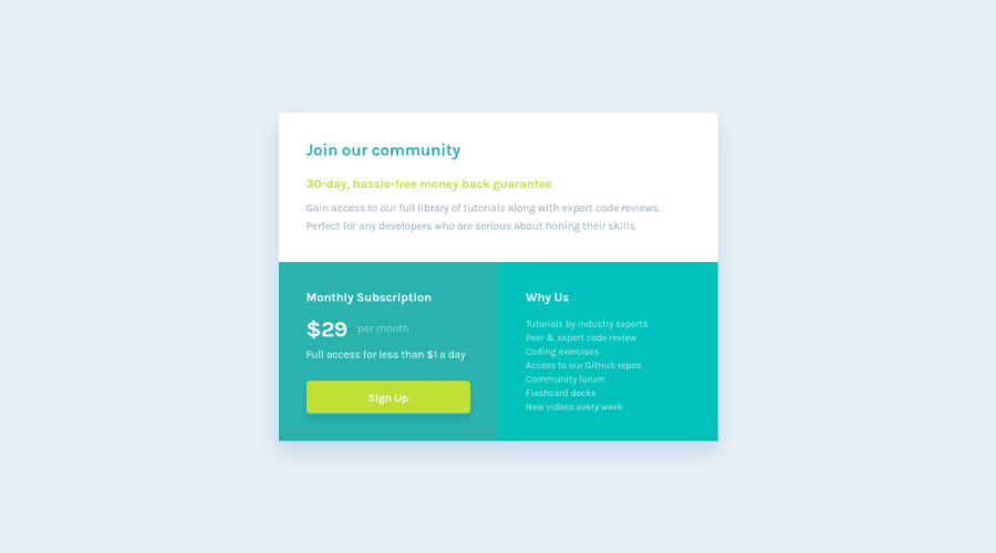 Frontend Mentor Mobile First Using Css Grid Coding Challenge Solution
