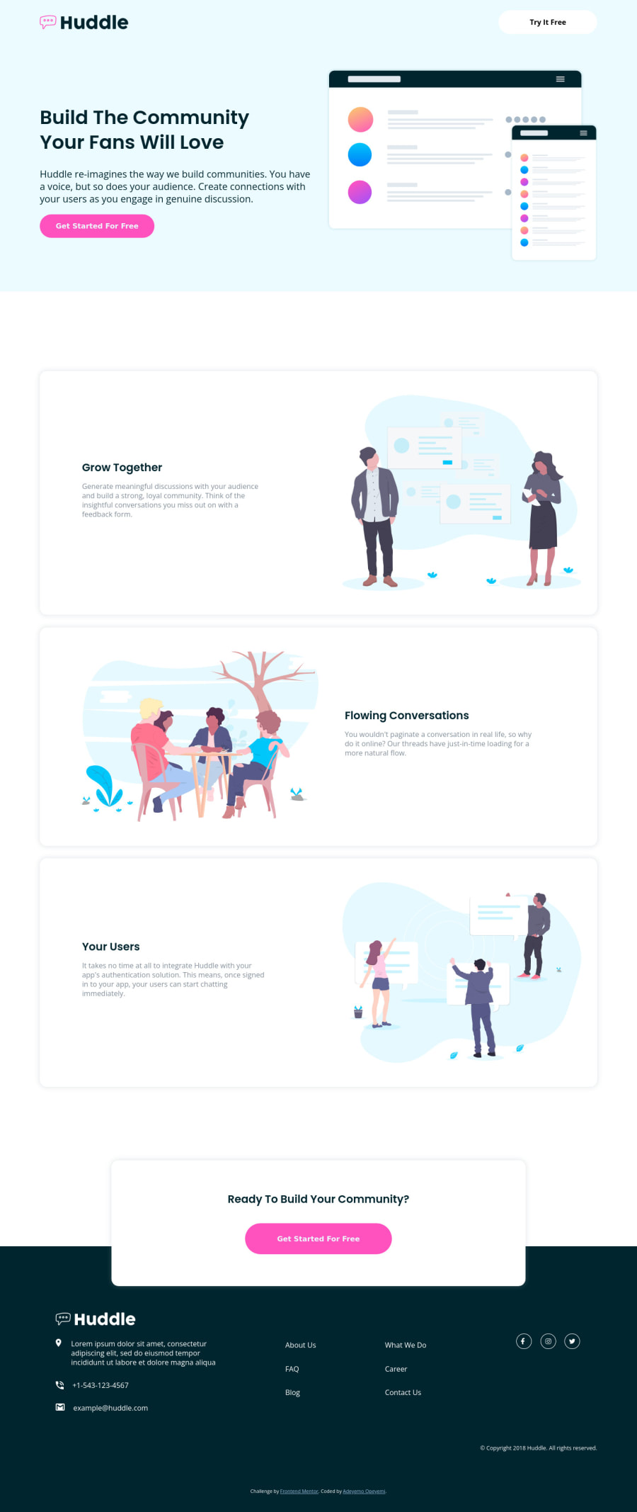 Frontend Mentor Css Grid Css Animations Html 5 Semantics Coding Challenge Solution
