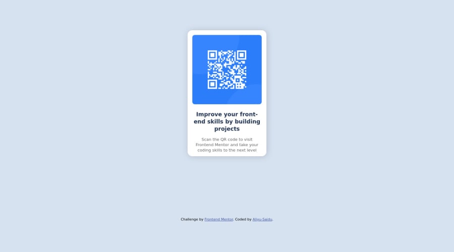 Frontend Mentor Qr Code Component Solution Using Css Grid And Flexbox Coding Challenge Solution