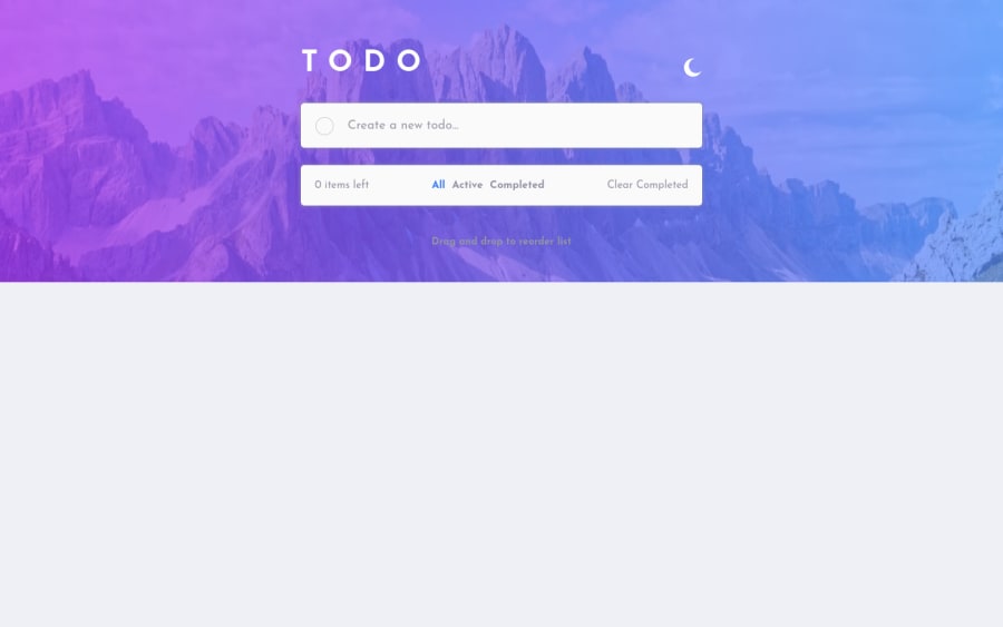 Frontend Mentor React Todo App With Drag And Drop And Theme Toggle