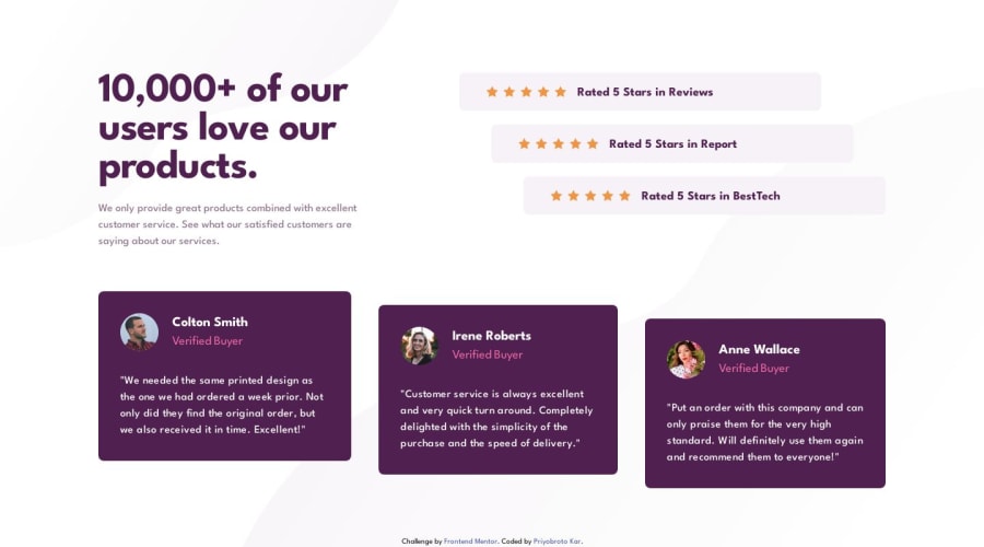 Frontend Mentor | Social Proof Section (Using Tailwind-CSS) coding ... Frontend Mentor | Social Proof Section (Using Tailwind-CSS) coding ...