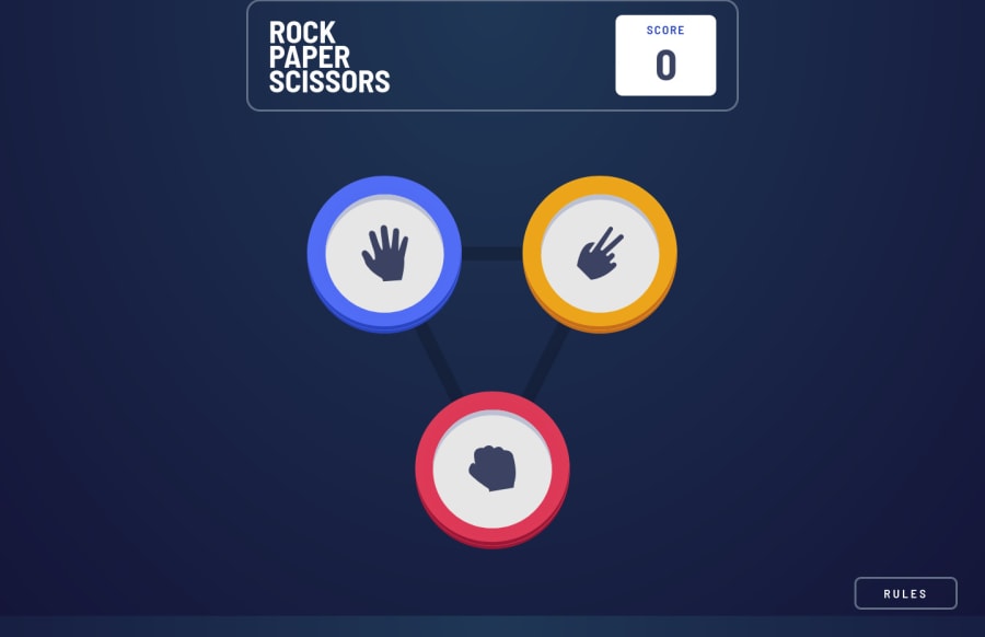 Frontend Mentor | Rock, Paper, Scissors Game with CSS and only Vanilla ...
