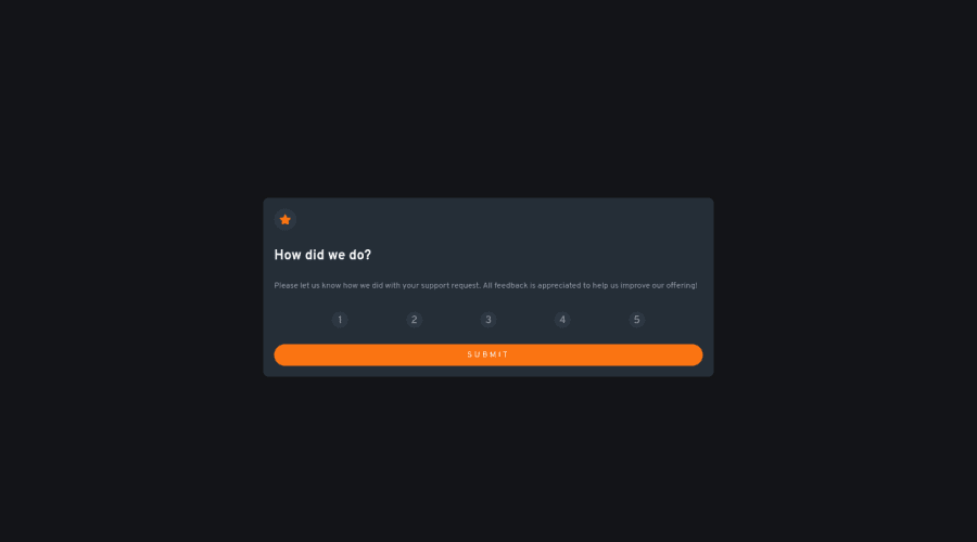 Frontend Mentor Interactive Rating Component Using Tailwind Css And