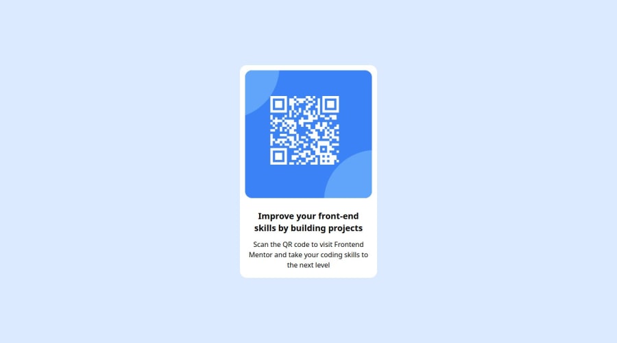 Frontend Mentor | qr code page using tailwind css and flex coding challenge solution