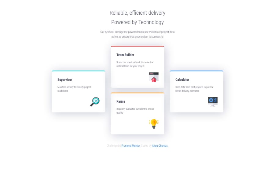 Frontend Mentor Four Cards Html Css Coding Challenge Solution