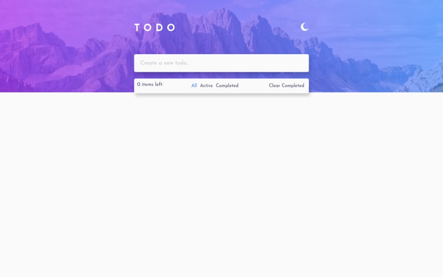 Frontend Mentor Todolist With React Js Coding Challenge Solution