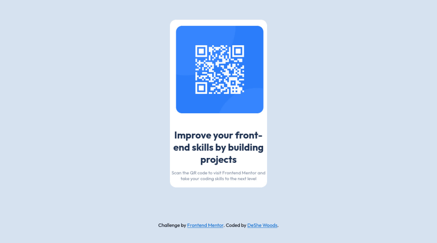 Frontend Mentor First Attempt At Qrcode Solution Coding Challenge Solution