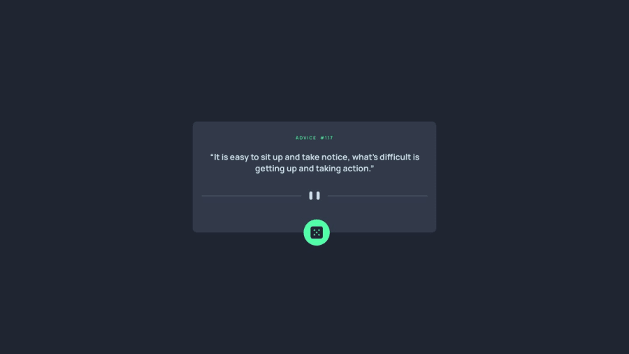 Frontend Mentor Advice Generator App 🎯 Css Bem Javascript Coding Challenge Solution