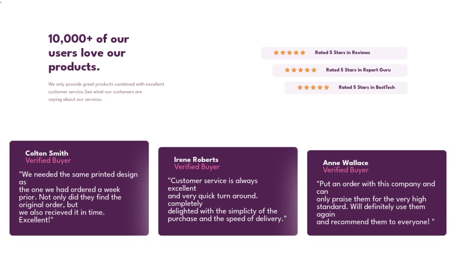 Frontend Mentor Responsive Page Using Html And Css Coding Challenge 1937