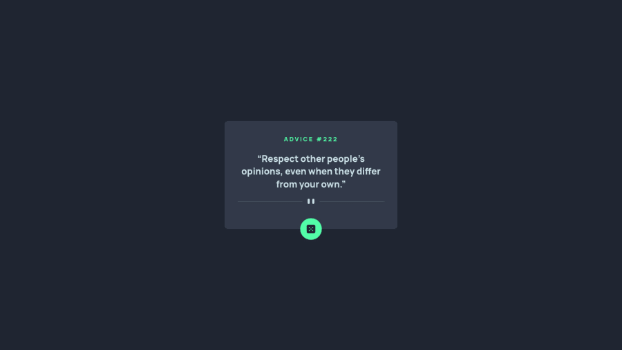 Frontend Mentor Advice App Made With React Coding Challenge Solution