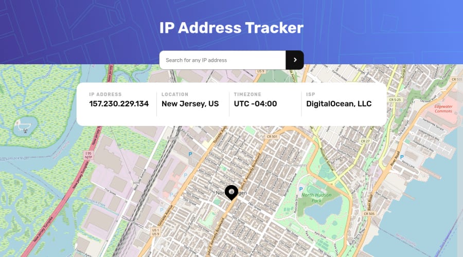 Frontend Mentor Ip Address Tracker Using Nextjs Coding Challenge Solution