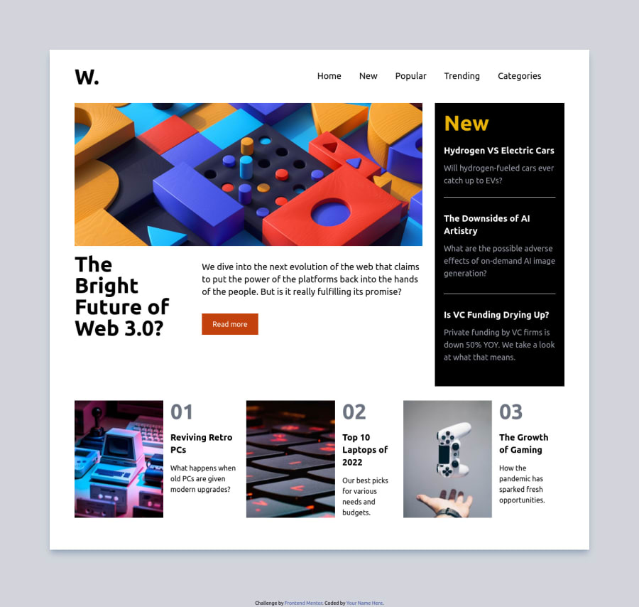 Frontend Mentor Responsive Homepage Using Tailwind Css And Html