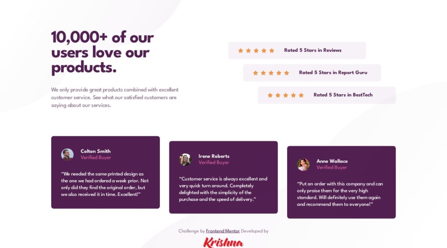 Frontend Mentor Responsive Social Proof Section Solution With Semantic Html And Css Coding