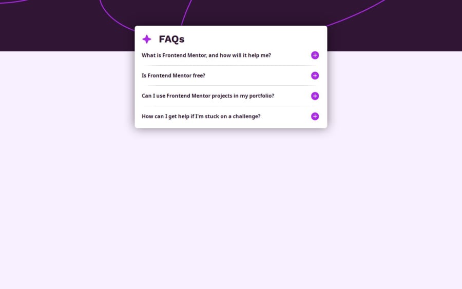 Frontend Mentor Faq Accordion With Flexbox Vite Coding Challenge