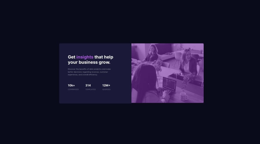 Frontend Mentor Stats Preview Using Html Css Coding Challenge Solution
