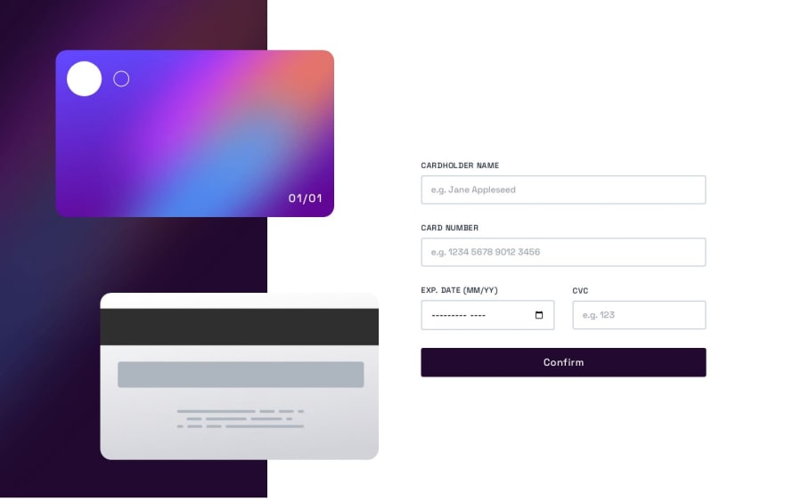 Frontend Mentor | Interactive card details form || Frontend-Mentor ... Frontend Mentor | Interactive card details form || Frontend-Mentor ...