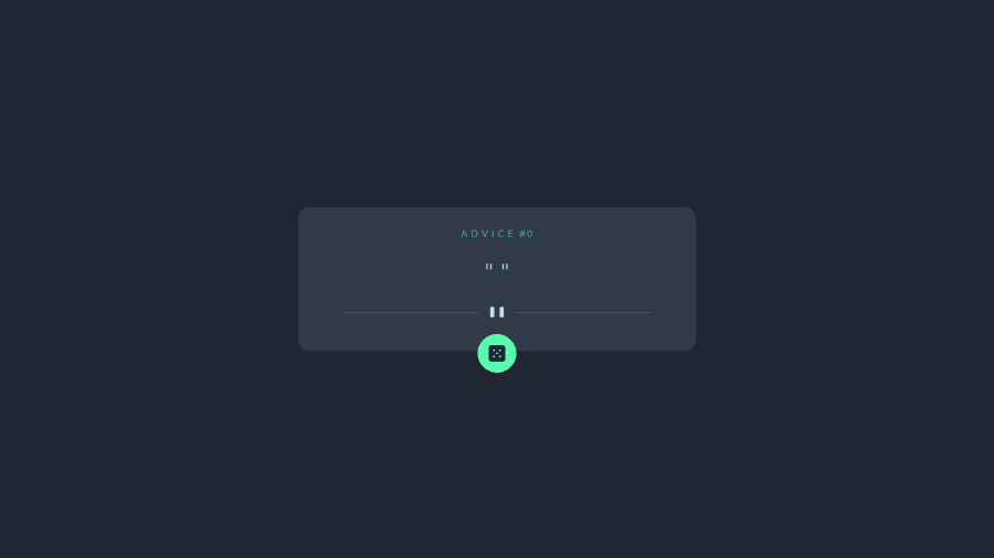 Frontend Mentor Advice Generator App Built Using Tailwind And Reactjs