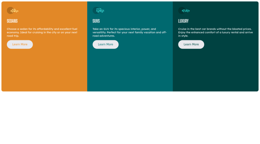 Frontend Mentor 3 Column Preview Card Component Using Flexbox Coding Challenge Solution
