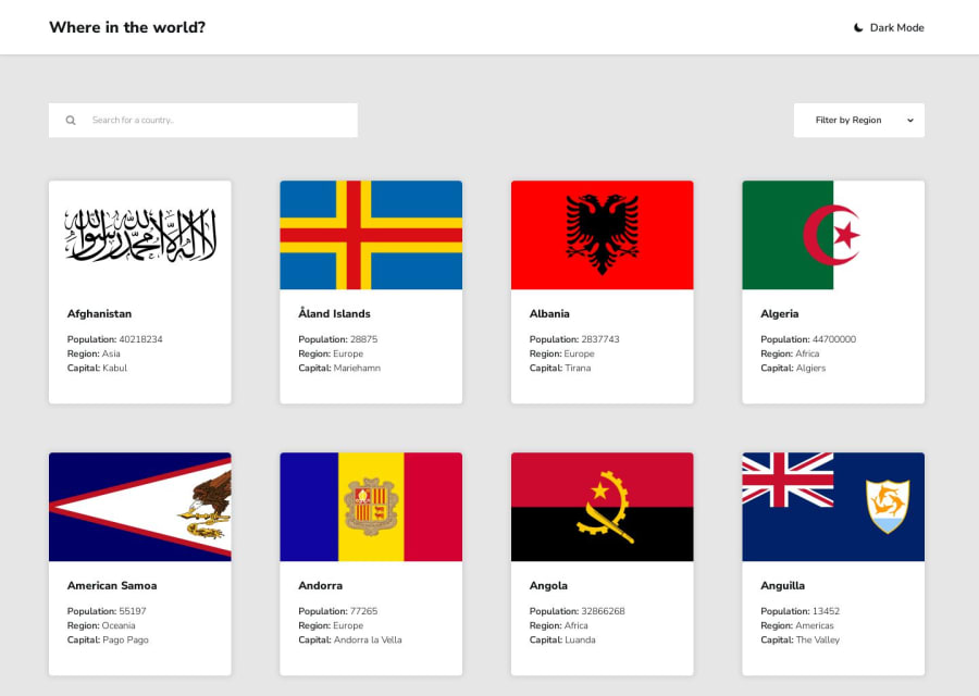 Frontend Mentor Responsive Countries Api With Nextjs Typescript And Css Coding Challenge