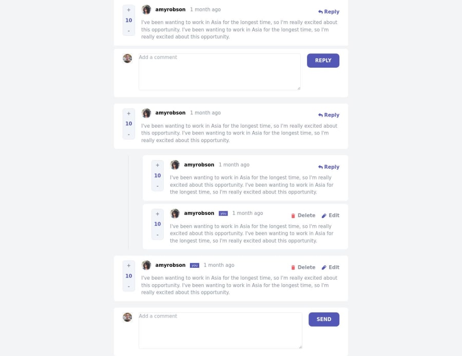 Frontend Mentor Interactive Comments Section Main Tailwind Css Coding