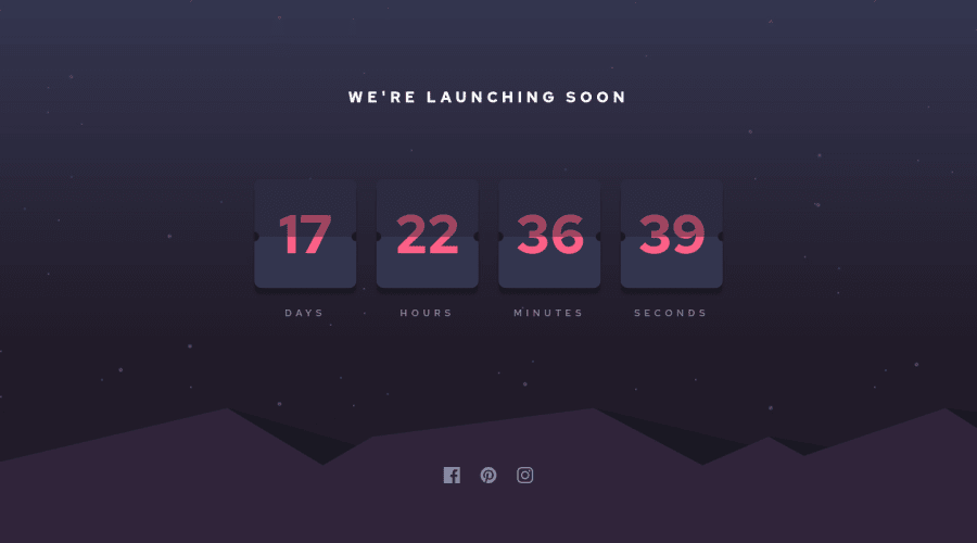 Frontend Mentor Launch Countdown Timer Coding Challenge Solution