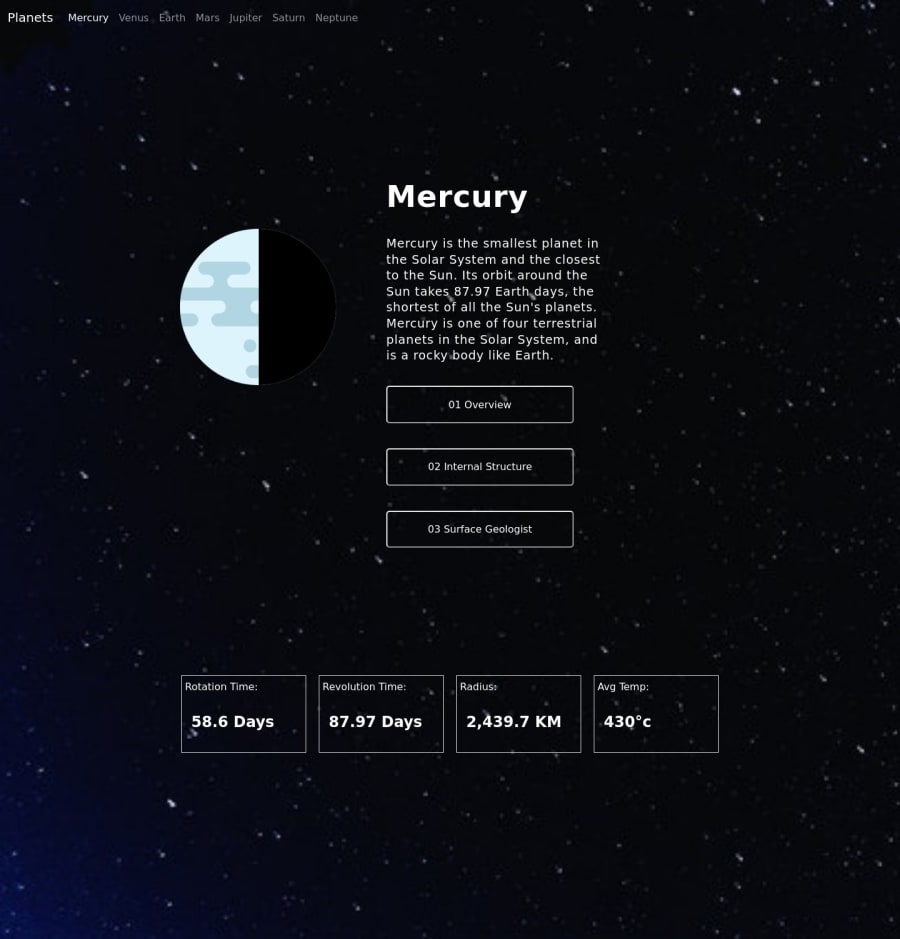 Frontend Mentor Re Done React React Router And Bootstrap Planet