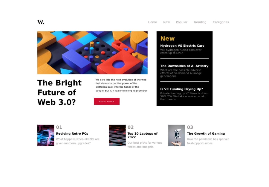 Frontend Mentor | #New Homepage and Main solution using just html and ...