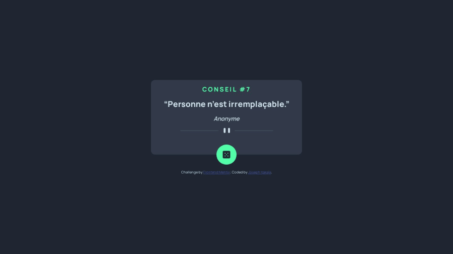 Frontend Mentor Advice Generator App Using Html Css And Vanilla Js