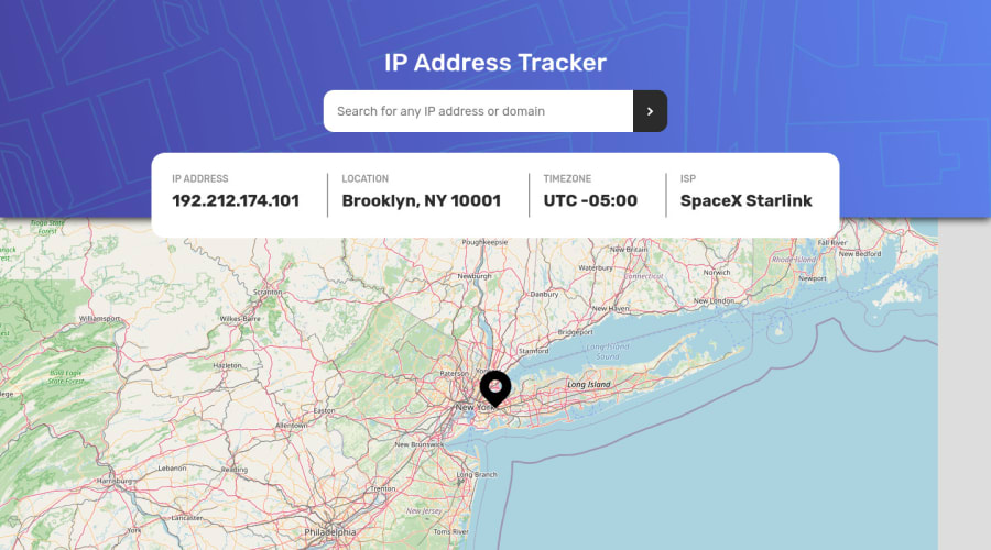 Frontend Mentor Ip Address Tracker Using React Vite Sass Coding
