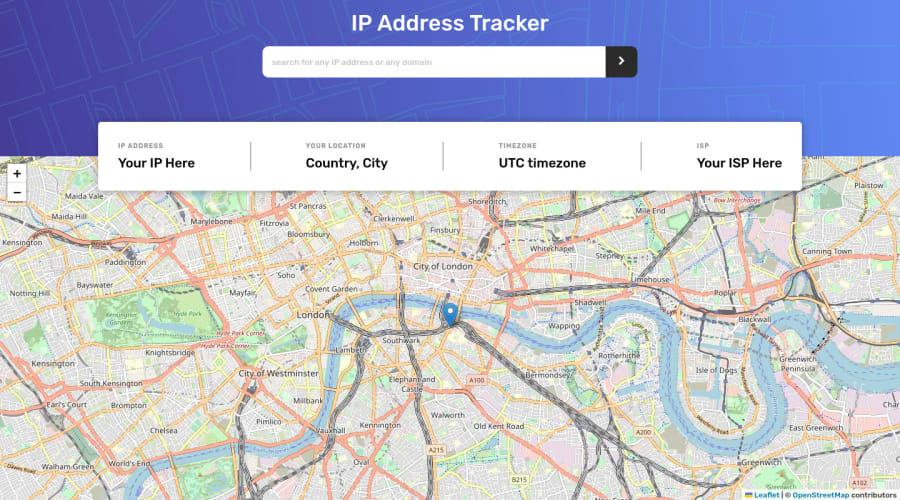Frontend Mentor Ip Address Tracker Using Html Sass React And Api Coding Challenge Solution
