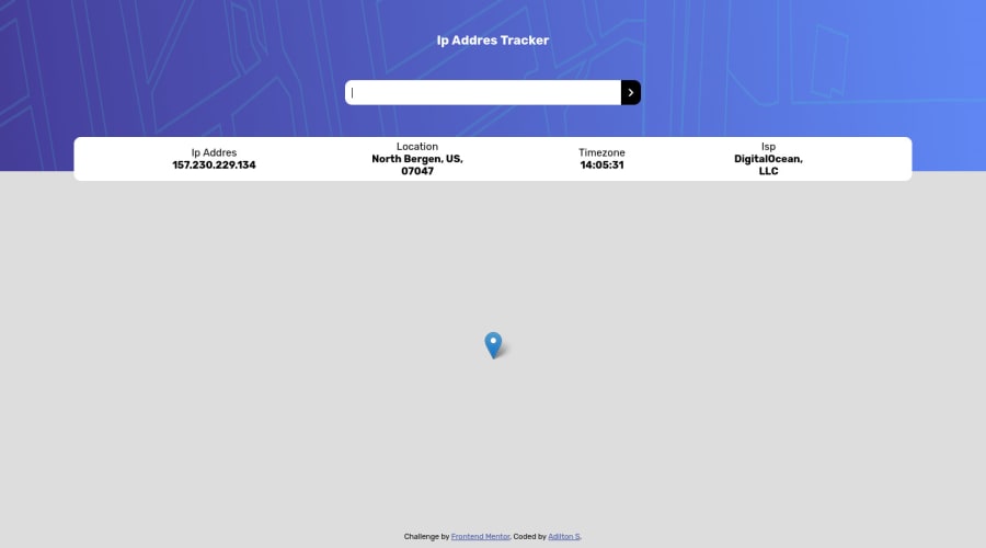 Frontend Mentor Ip Tracker With Html Css And Js Coding Challenge Solution