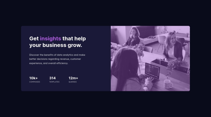 Frontend Mentor Mobile First Using Html And Sass Coding Challenge