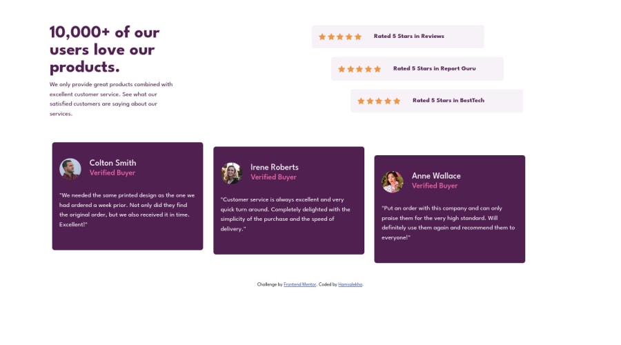 Frontend Mentor Social Proof Section Using Bootstrap 5 And Flexbox Coding Challenge Solution