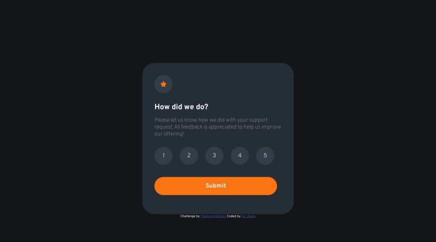 Frontend Mentor Interactiveratingflex Javascript Coding Challenge Solution