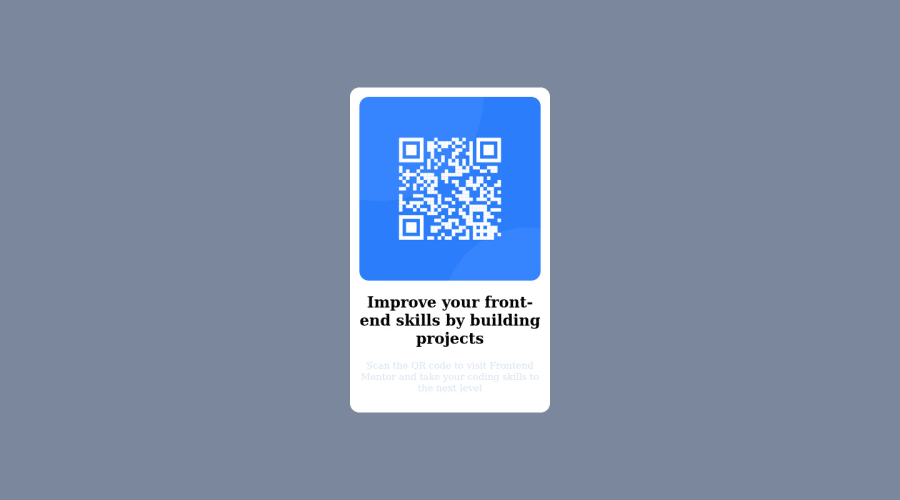 Frontend Mentor Qrcode Using Html Css Coding Challenge Solution