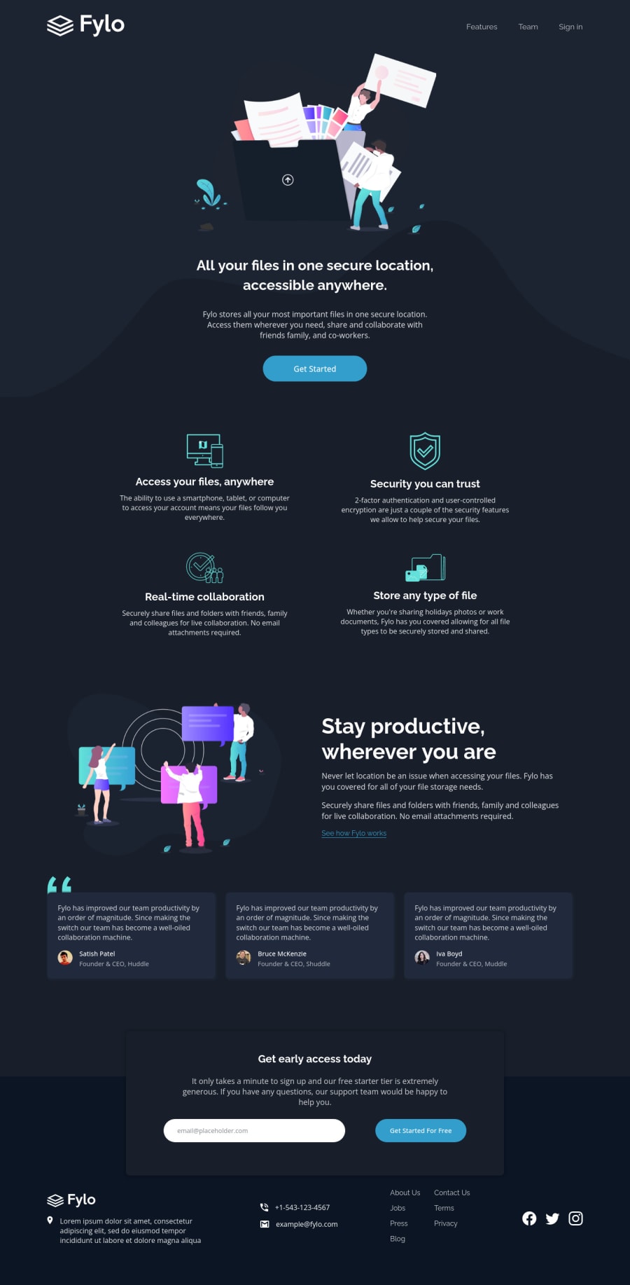 Frontend Mentor Responsive Landing Page Using Css Flexbox