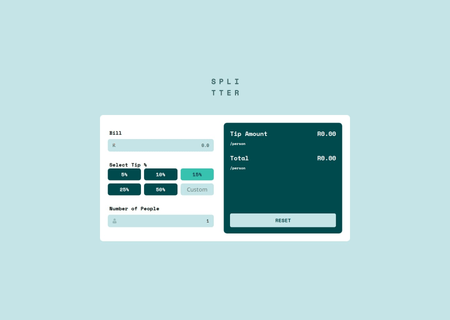 Frontend Mentor Pushing And Heaving The Tip Calculator App Challengeš¬