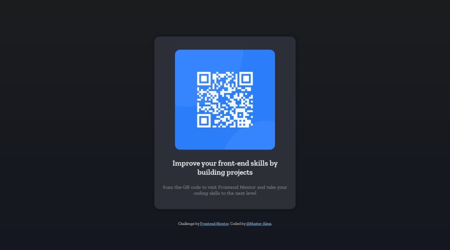 Frontend Mentor Qr Code Responsive Web Design Using Html And Responsive Css Flexbox Coding