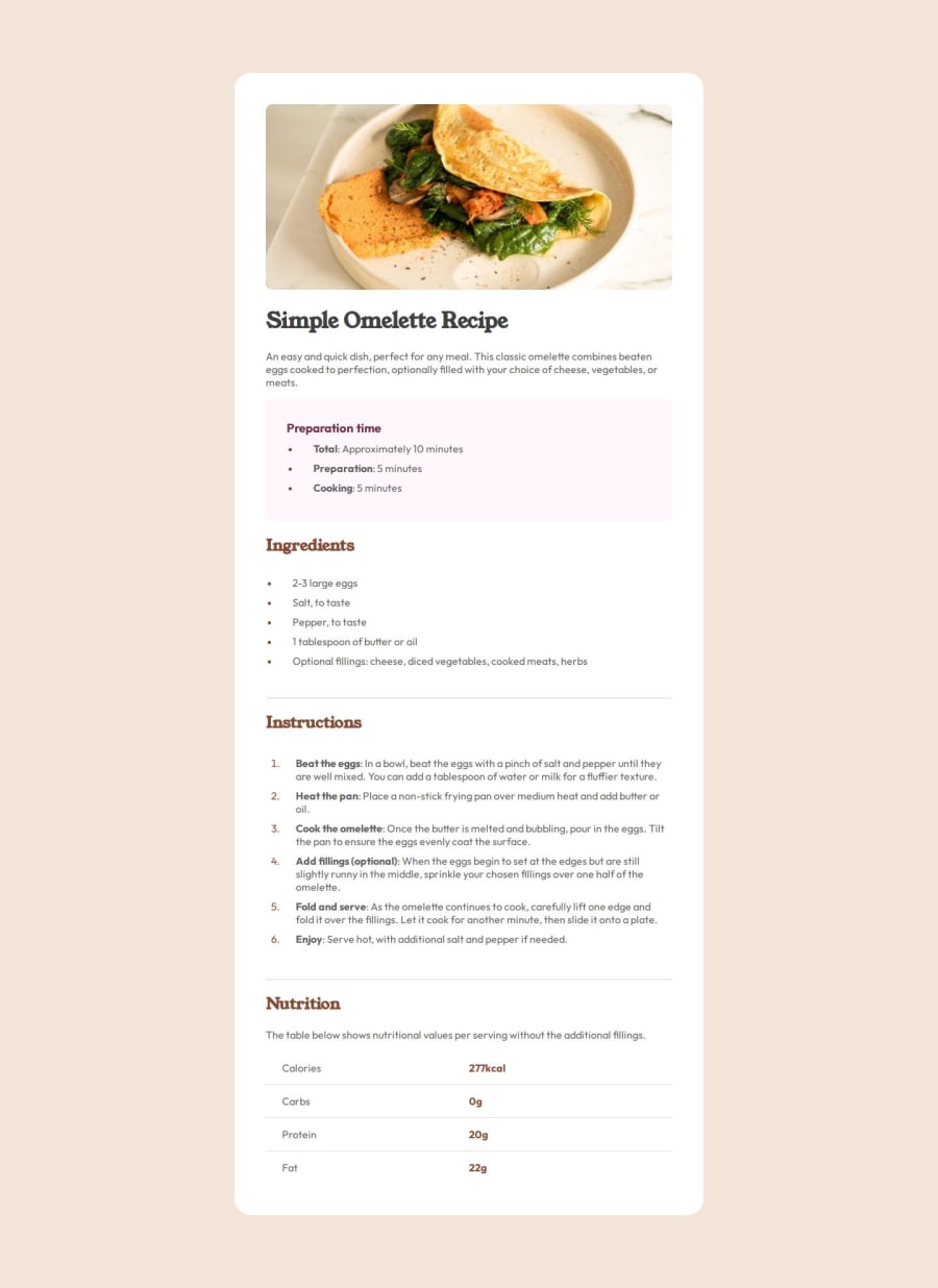Frontend Mentor Simple Css Coding Challenge Solution