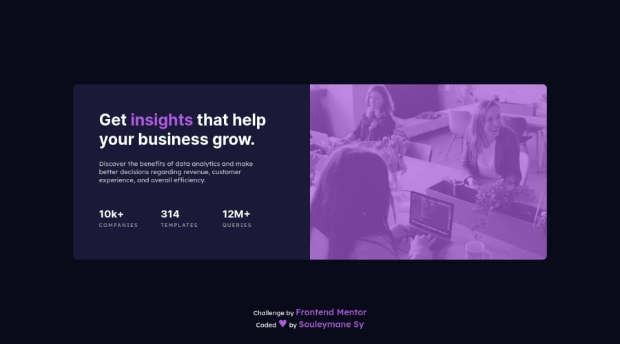 Frontend Mentor Responsive Stats Preview Card Component Made With