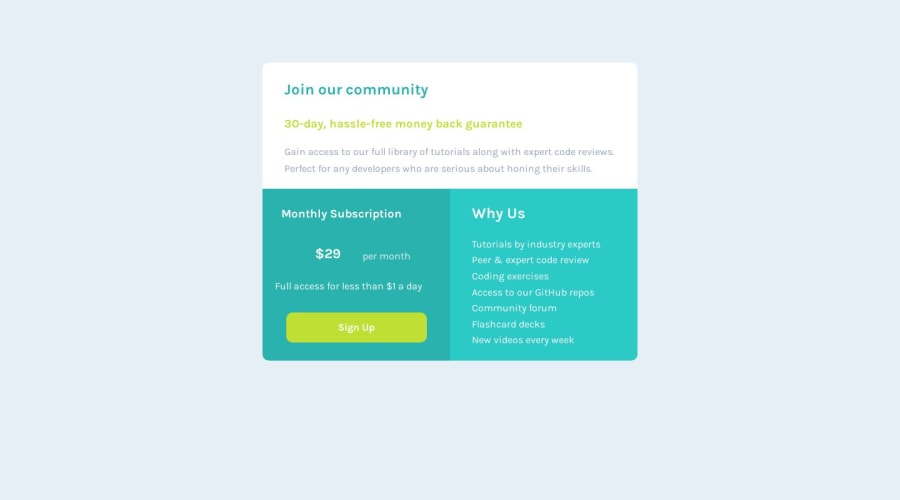 Frontend Mentor Html Andand Css Coding Challenge Solution