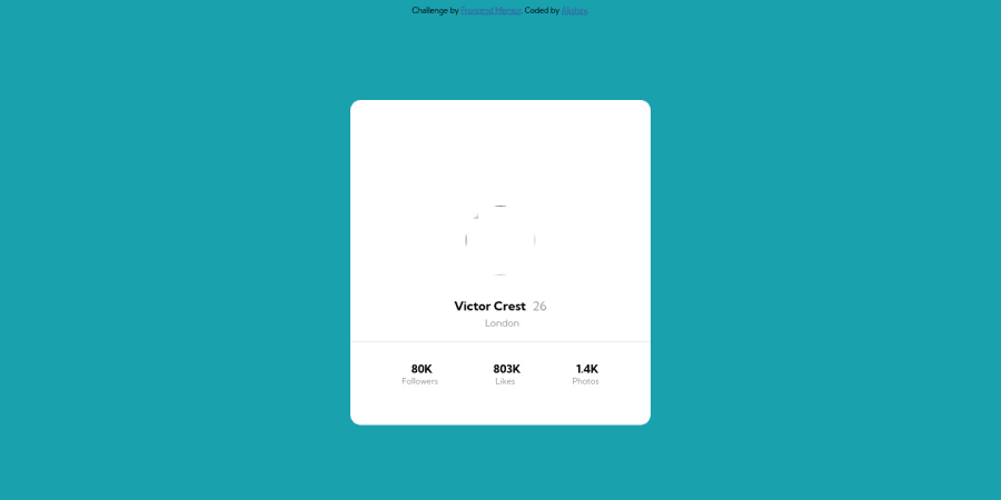 Frontend Mentor Responsive Profile Card Using Flexbox Coding