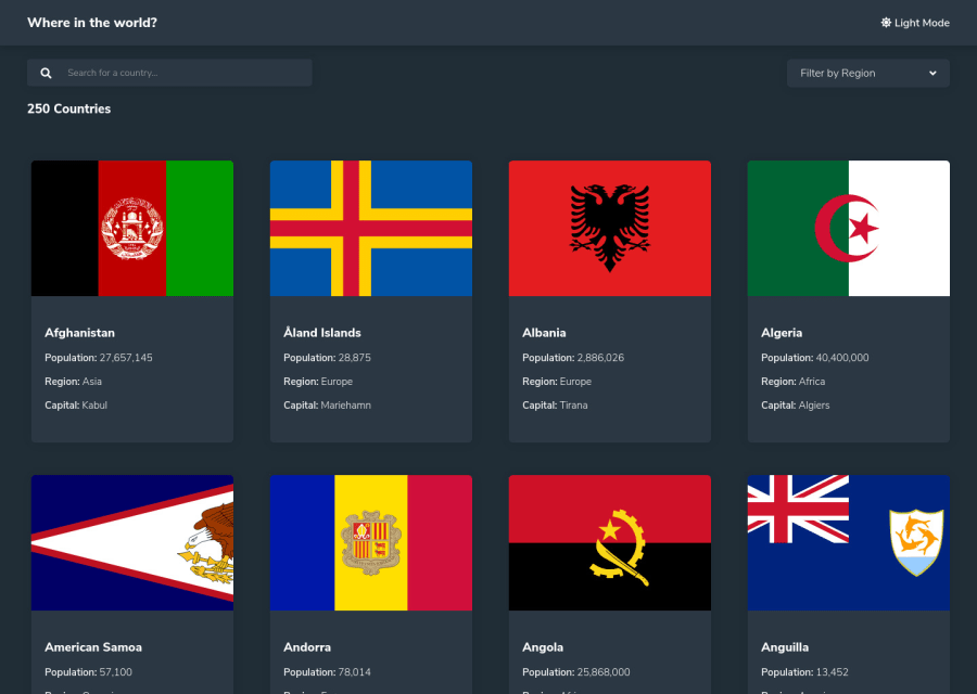 Frontend Mentor Countries Rest Api App Using Vue Js And Scss Coding