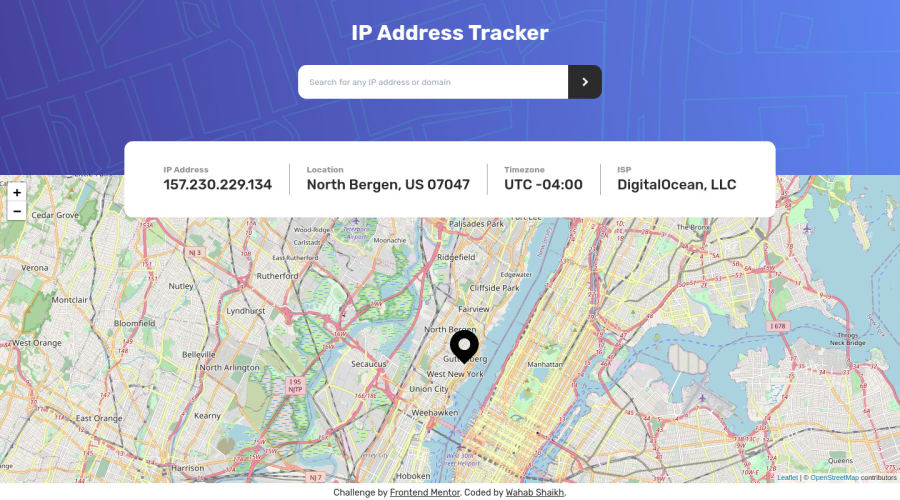 Frontend Mentor Ip Address Tracker With React Tailwind Css Ipify