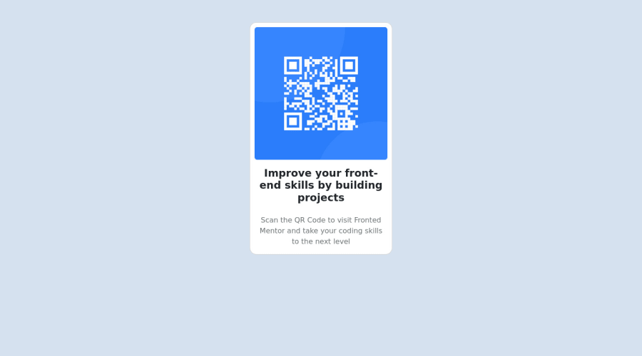 Frontend Mentor Qr Code Component Challenge Using Html Css