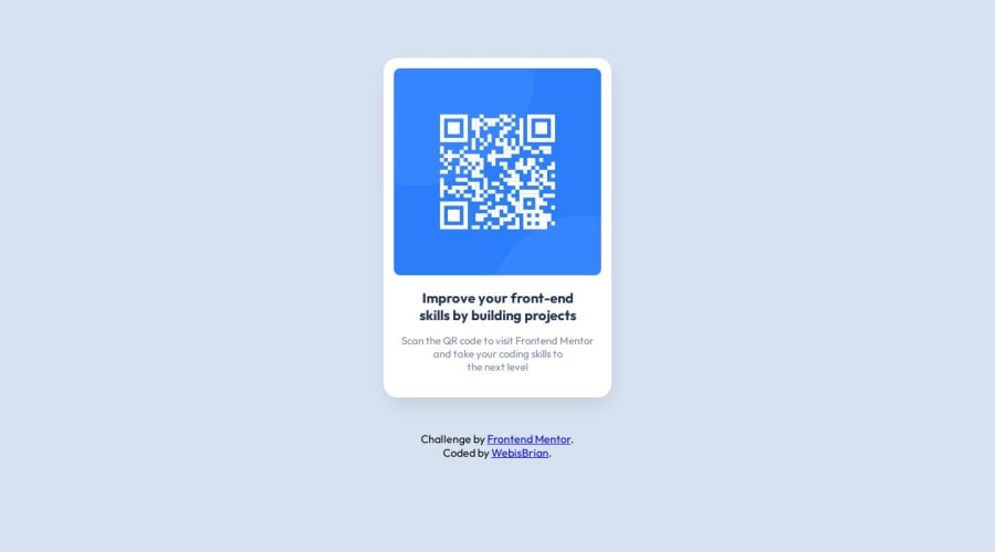Frontend Mentor Qr Code Challenge Using Html5 And Css3 Coding Challenge