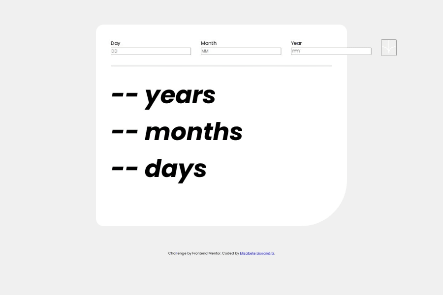 Frontend Mentor Calculadora De Idade Coding Challenge Solution