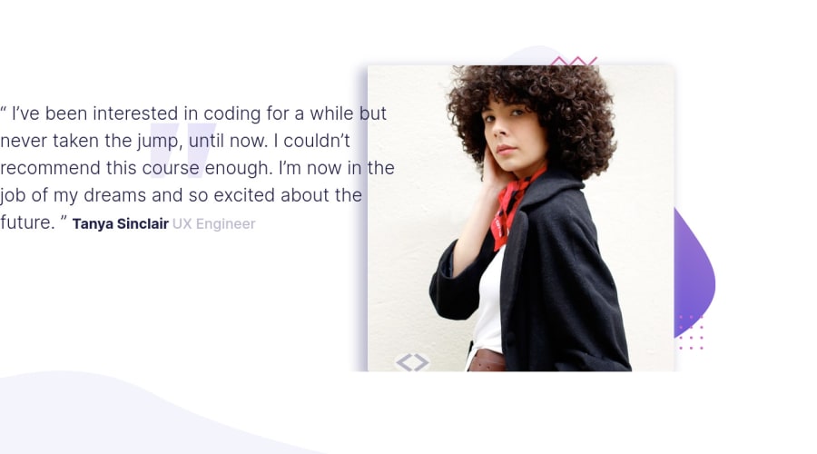 Frontend Mentor Coding Bootcamp Testimonials Slider Using Gatsby