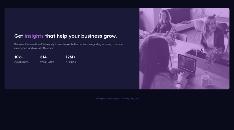 Frontend Mentor Desktop Ver Was Made Via Flex Coding Challenge Solution